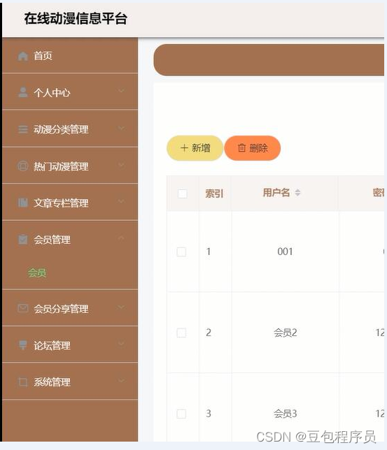 nodejs+vue+elementui在线动漫信息交流分享网站java python_elementui 动画在线-CSDN博客