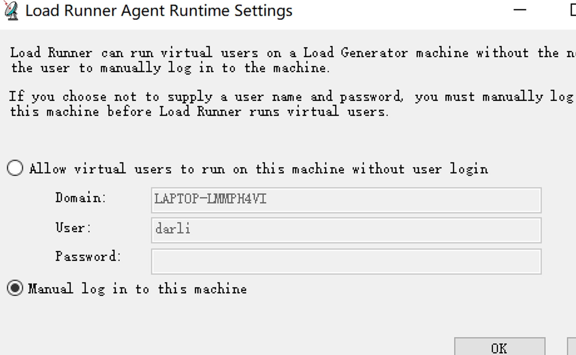 Loadrunner connect to the load aircraft failure error: process "LR_BRIDGE.Exe" WAS Not Created ...