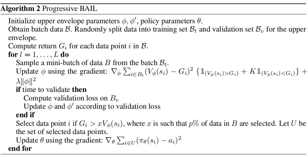 论文理解【Offline RL】—— 【BAIL】Best-Action Imitation Learning for Batch Deep ...
