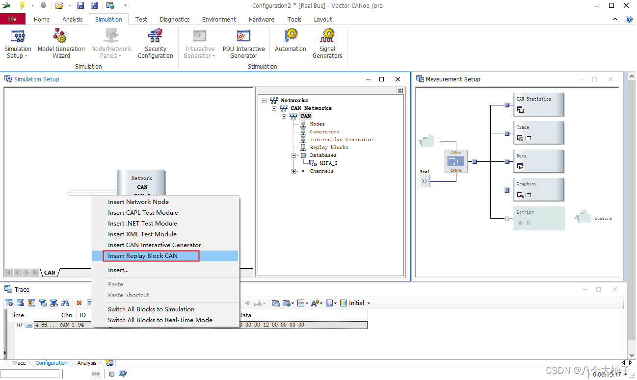 【CAN】CANoe 12 使用简介 及 Replay Block报文回放_canoe回放报文-CSDN博客
