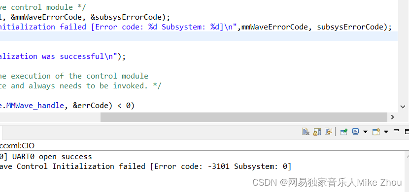 【TI毫米波雷达】调用MMWave_init时 XDS调试闪退问题解决方案（xdc.runtime.Error.raise: terminating execution）-CSDN博客