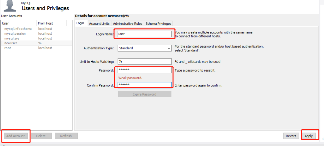 4、MySQL Workbench创建访问用户_mysql workbench创建用户-CSDN博客
