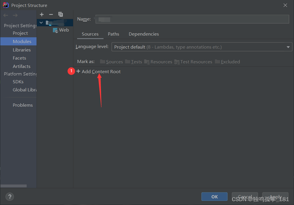 Idea导入moudle时,报错:module “xxx” Must Not Contain Source Root ““ The Root Already Belongs To