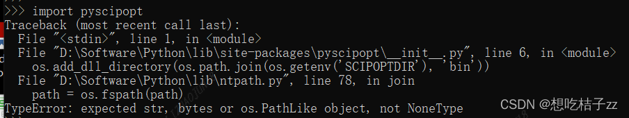 Pyscipopt 找不到安装路径报错_pyscipopt安装不成功-CSDN博客