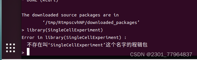 R语言安装_singlecellexperiment包安装-CSDN博客