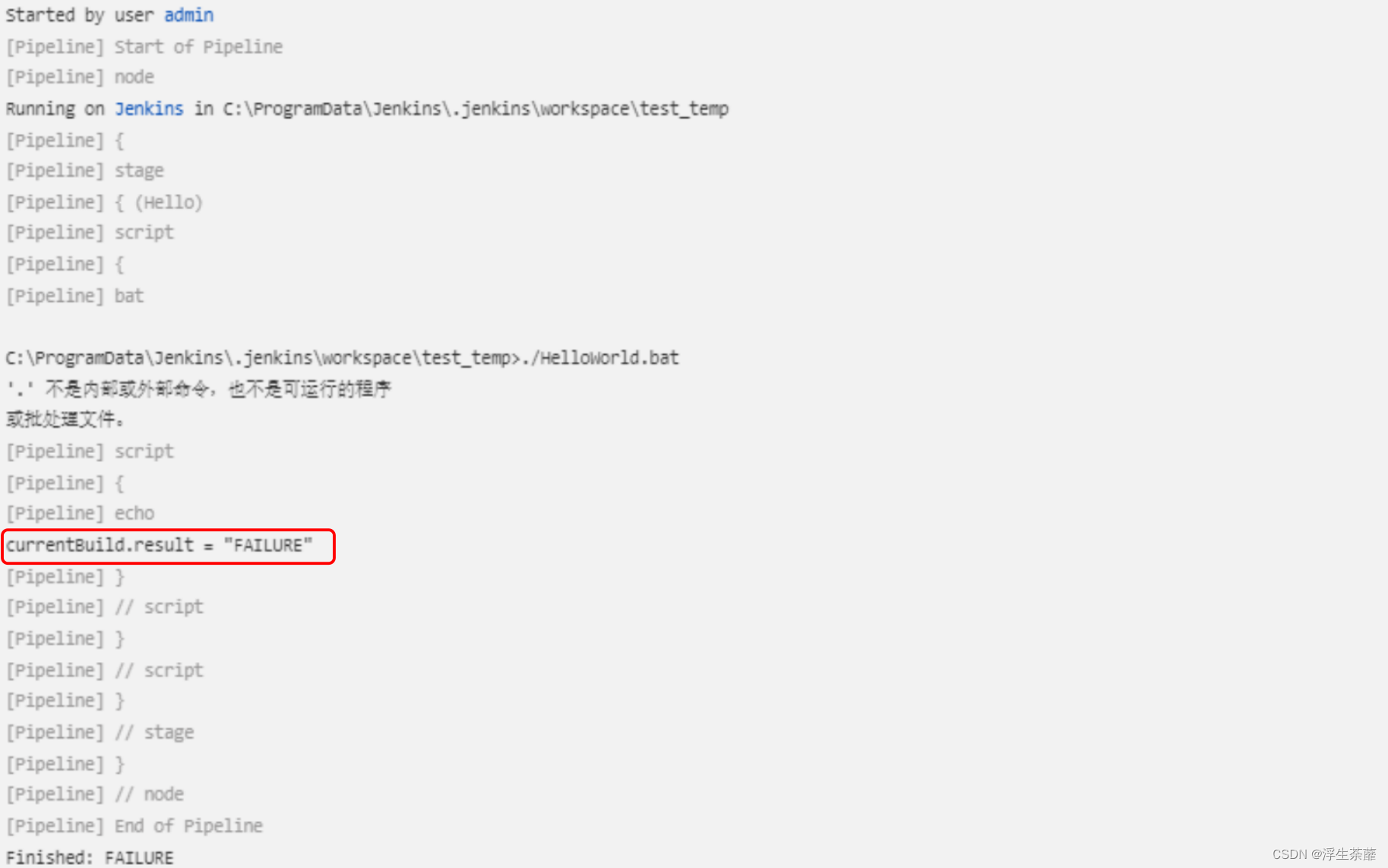 【Jenkins】流水线捕获异常（try-catch-finally/catchError）_jenkins try catch-CSDN博客