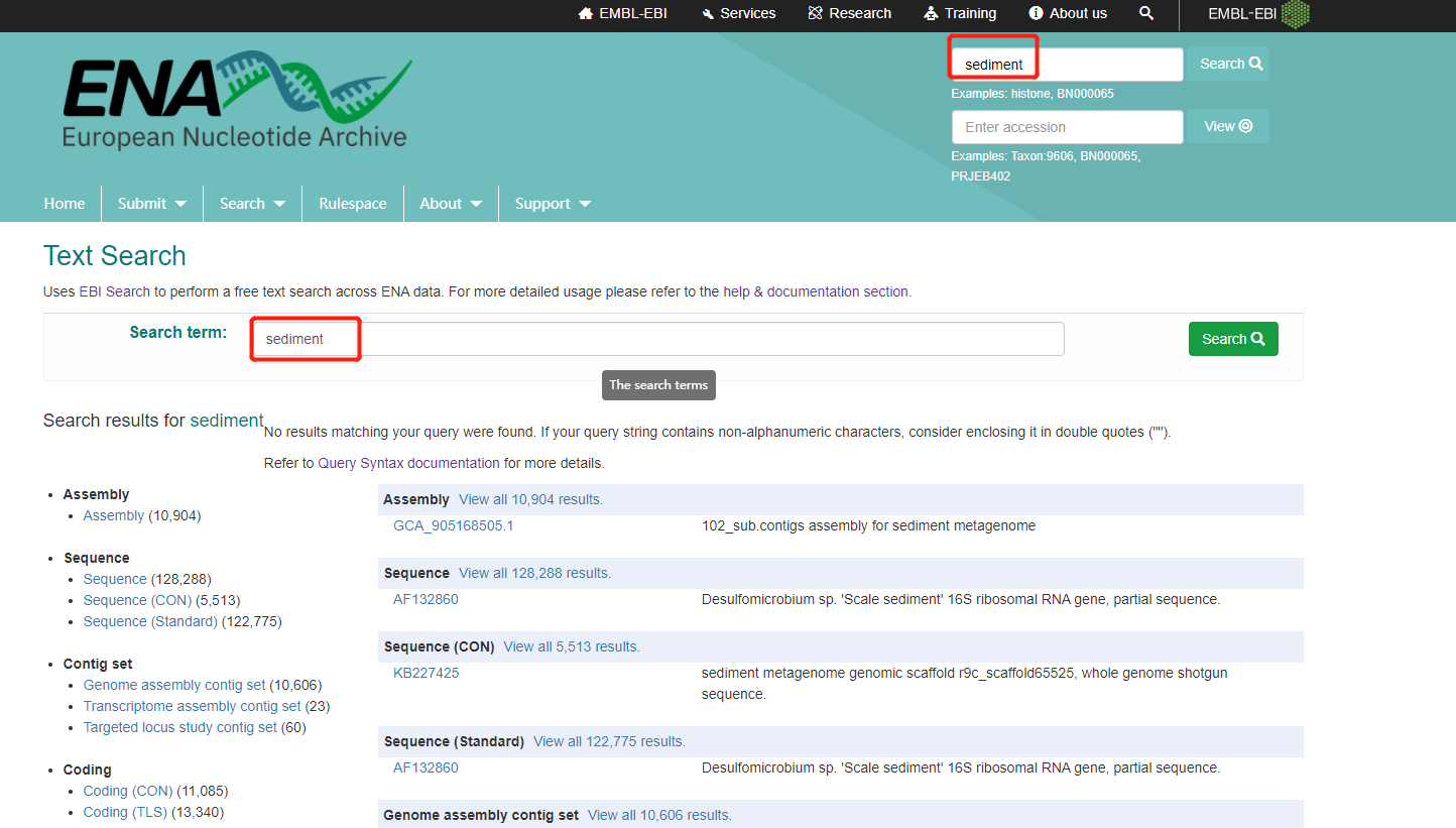 Download details and sequences of the original data Accession from the EBI - Programmer Sought
