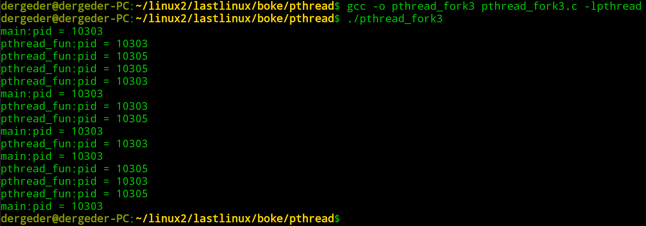 LInux线程——多线程与fork之间的问题_多线程fork后有几个线程-CSDN博客