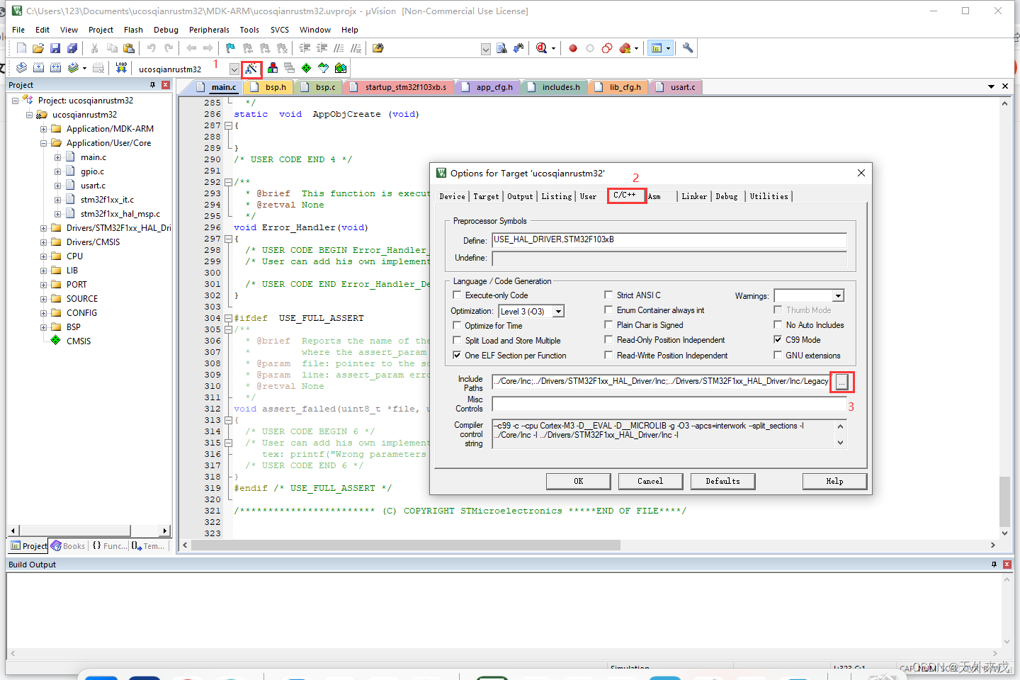 uC/OS-III系统移植STM32F103C8_ucosiii移植到stm32-CSDN博客
