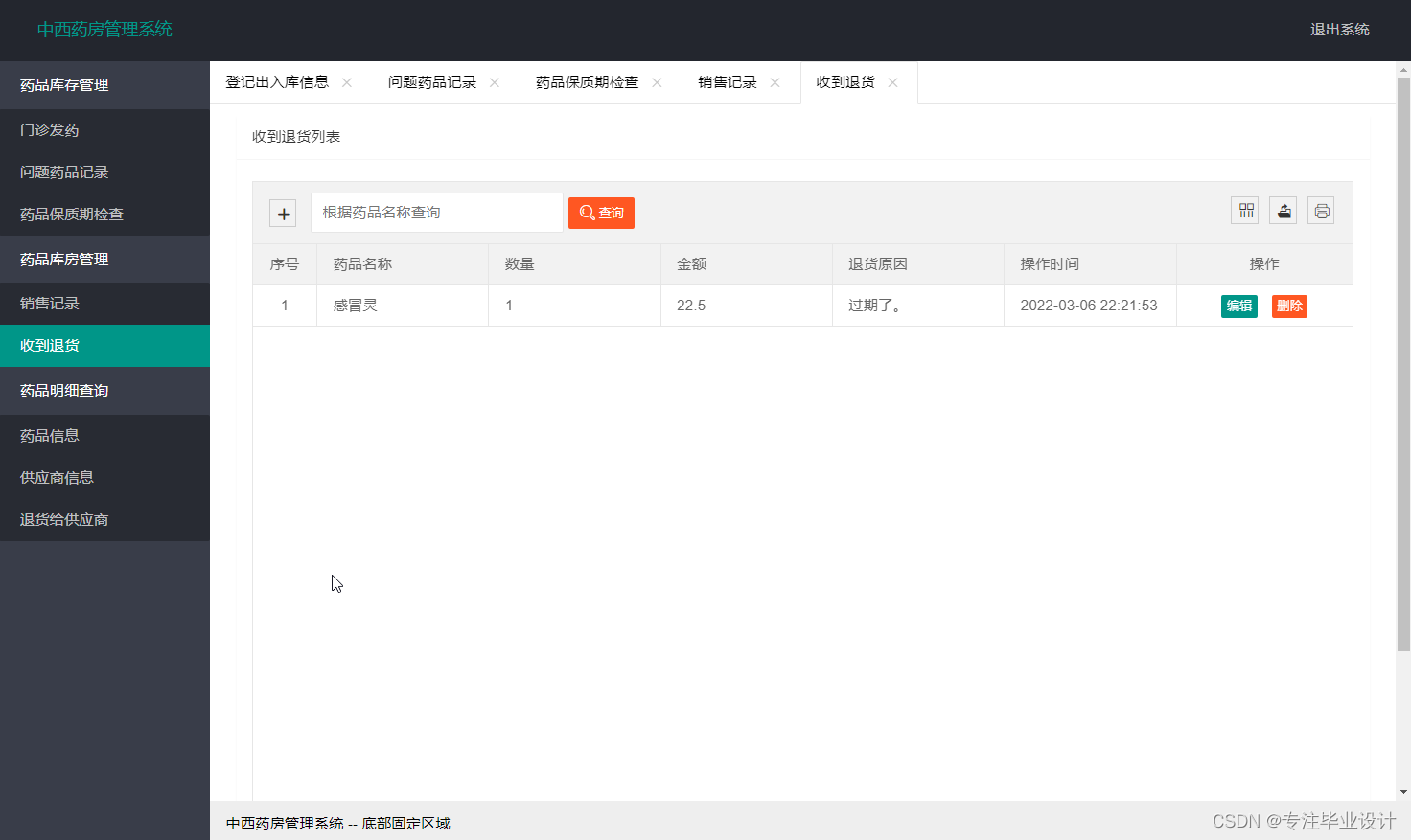 药品信息管理系统 药店管理系统 Springboot基于springboot药品管理系统论文 Csdn博客