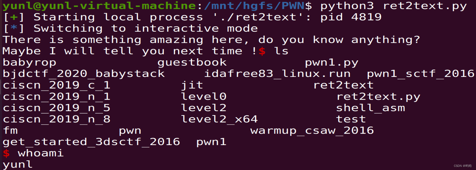 ctf-wiki基本ROP1-ret2text学习笔记_ret2text 无法覆盖rip-CSDN博客