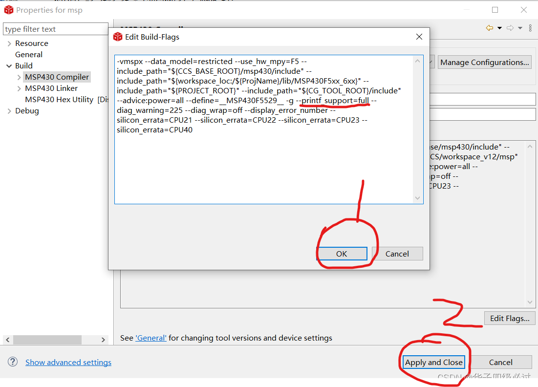 Ccs(msp430):gmake Target ‘all‘ Not Remade Because Of Errors Gmake