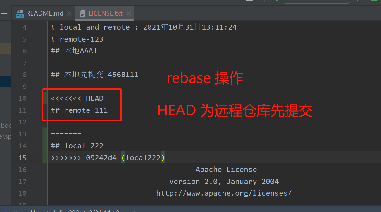 Idea Git push Rejected 报错信息 Merge 和 Rebase 的区别_push rejected merge rebase-CSDN博客
