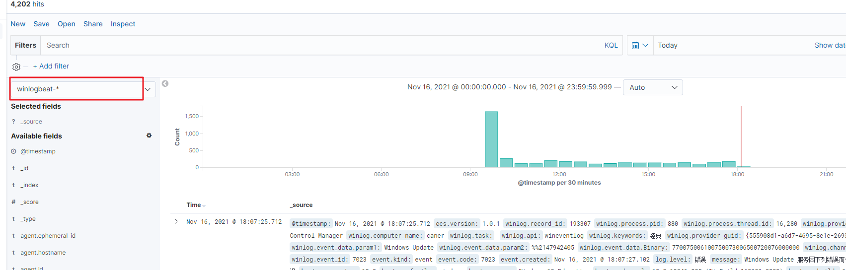 全网最全的默认配置winlogbeat收集window日志到elasticserach-CSDN博客