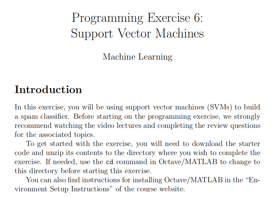 吴恩达机器学习编程作业ex6 Support Vector Machines Part1_吴恩达机器学习(十五)—— ex6:support vector machines-CSDN博客