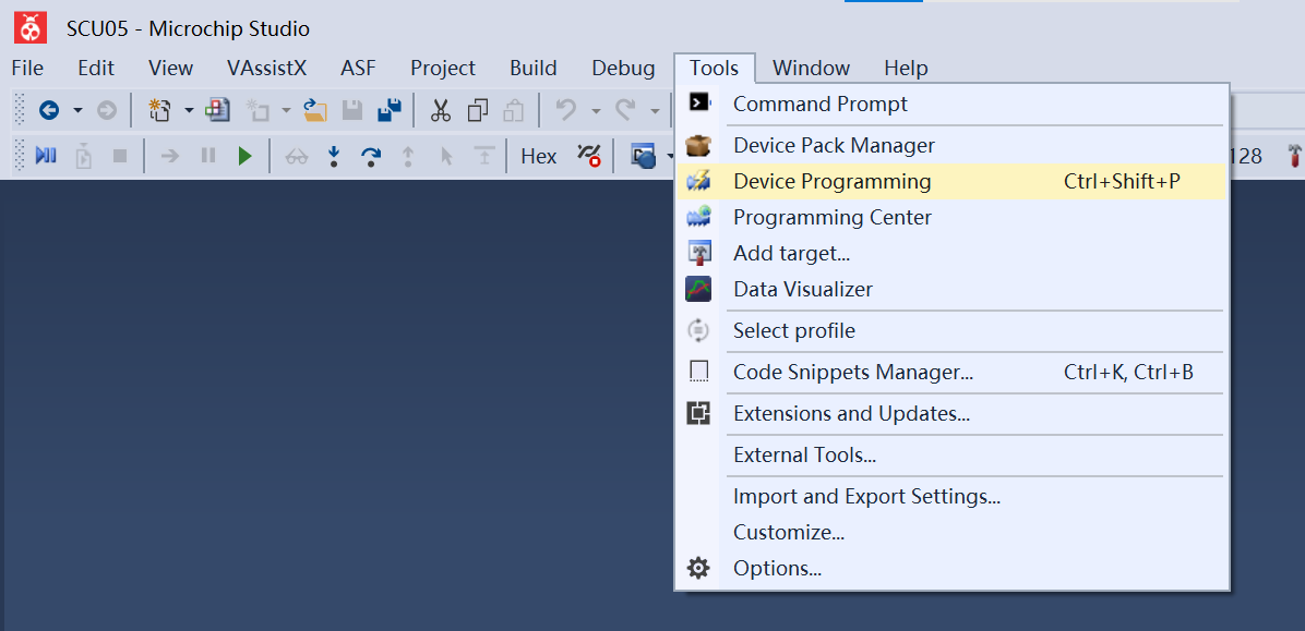 Microchip Studio 7 程序的烧录操作_microchip studio烧写-CSDN博客