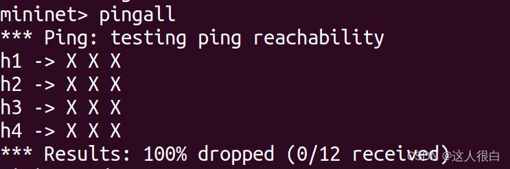 Mininet中自定义拓扑pingall失败及处理办法_ryu和mininet 启动拓扑图时pingall不通-CSDN博客