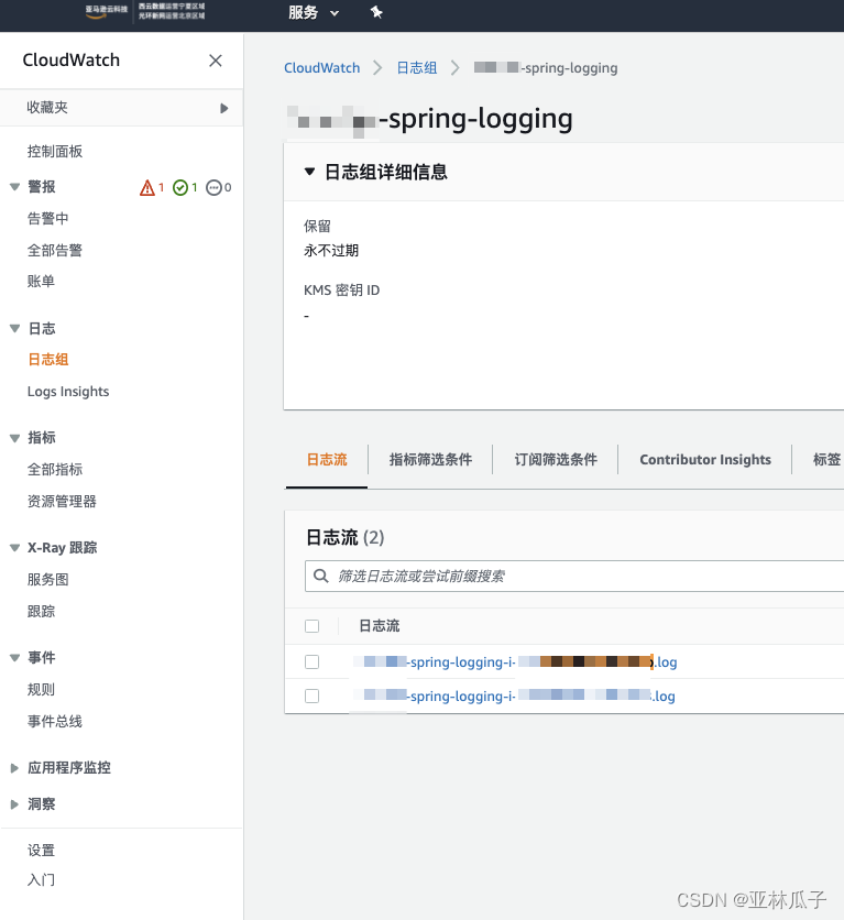 Spring+AWS CloudWatch集中日志_cloudwatch agent logs-CSDN博客