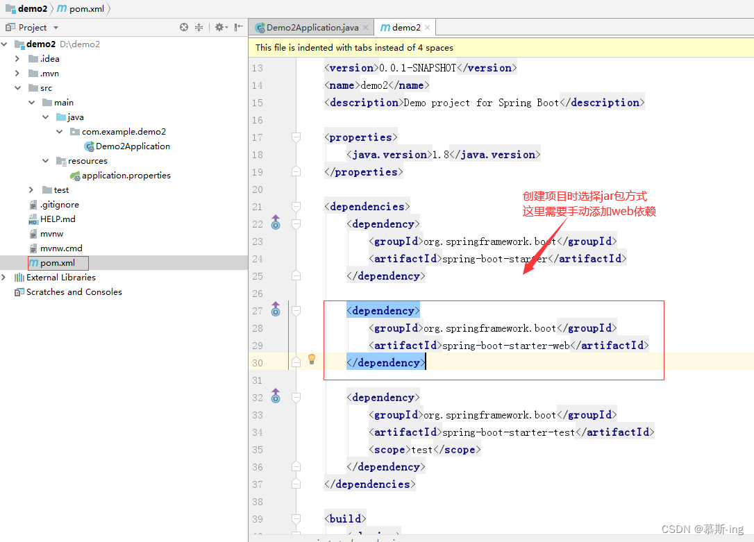 SpringBoot项目的创建（二）：通过Spring官网提供的模板创建Spring boot项目，模板地址：https://start.spring.io/.（需联网，下载好模板后再导入到 ...