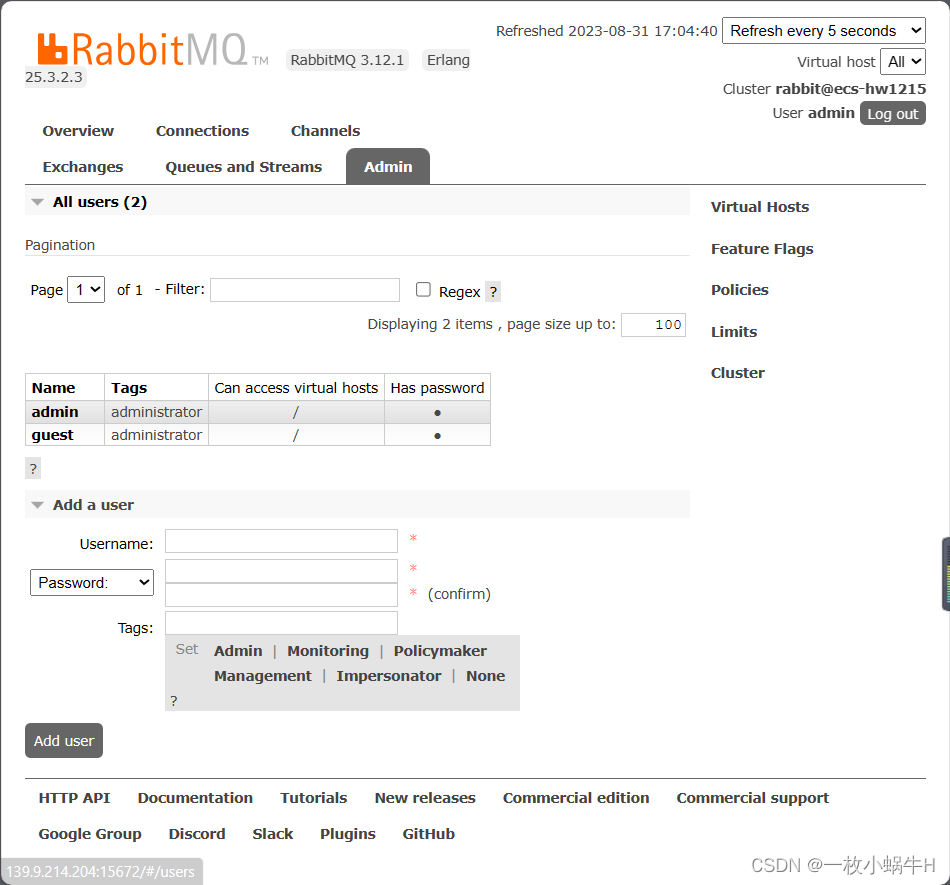 RabbitMQ可视化页面使用（中文翻译）_rabbitmq中文界面-CSDN博客