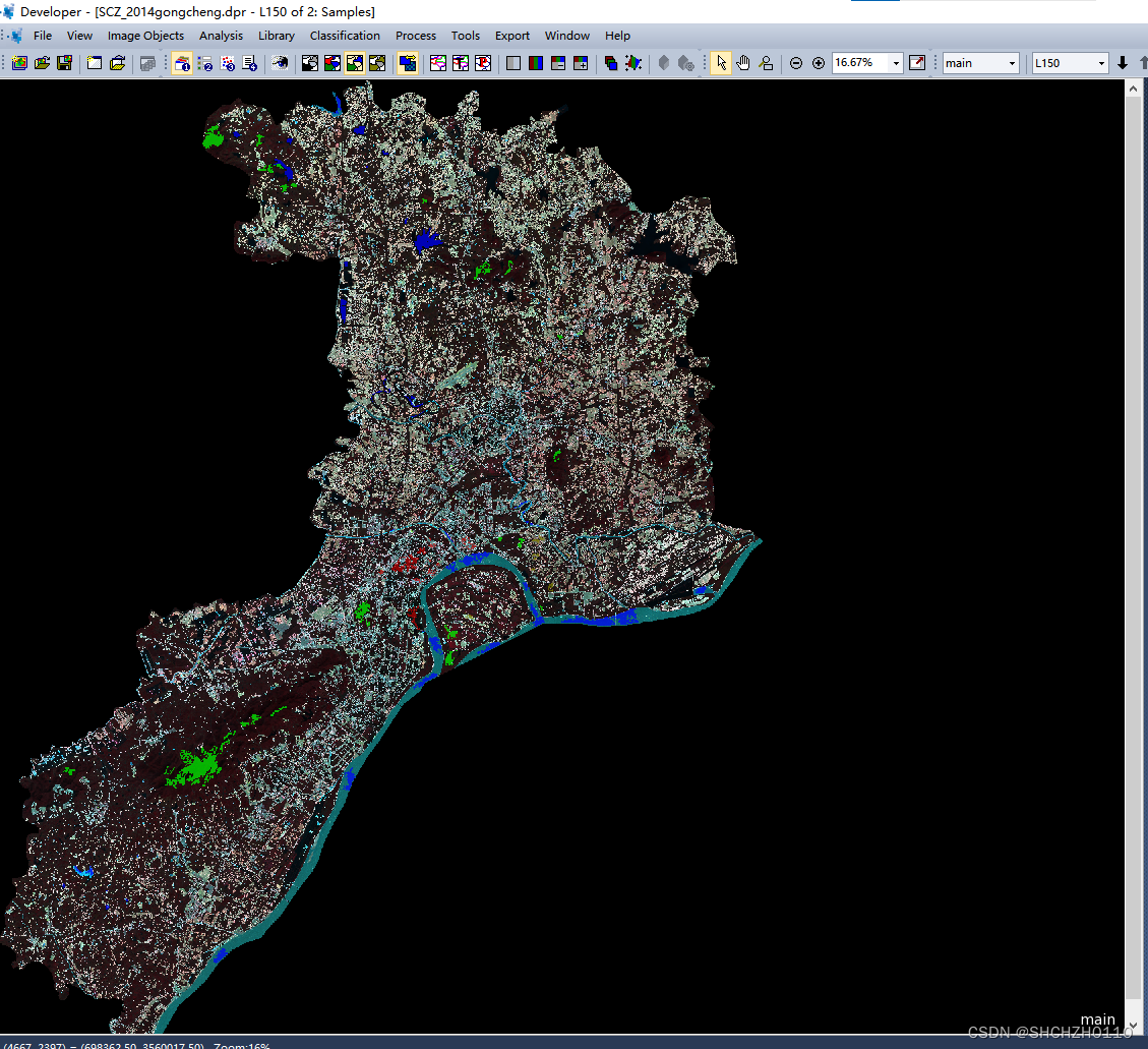 利用ENVI、eCognition Developer（易康）和Excel和ArcMap软件对南京江北新区统计分析土地利用变化的具体信息_ecognition中landsat数据土地利用分类 ...