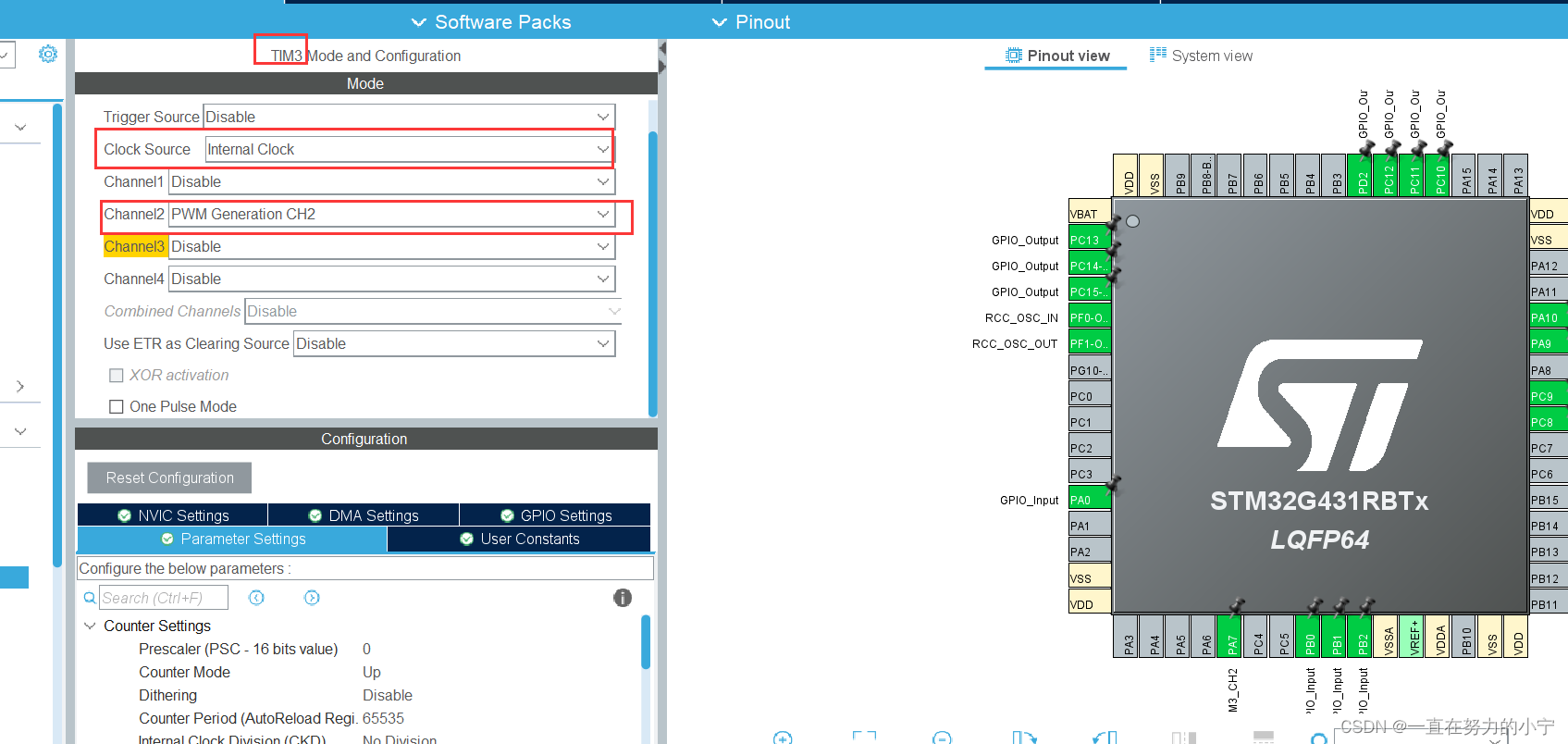 基于STM32G431嵌入式学习笔记——八、PWM脉冲输出（基于第12届蓝桥杯节选PA7作引脚）_stm32g431 双缓冲 脉冲-CSDN博客