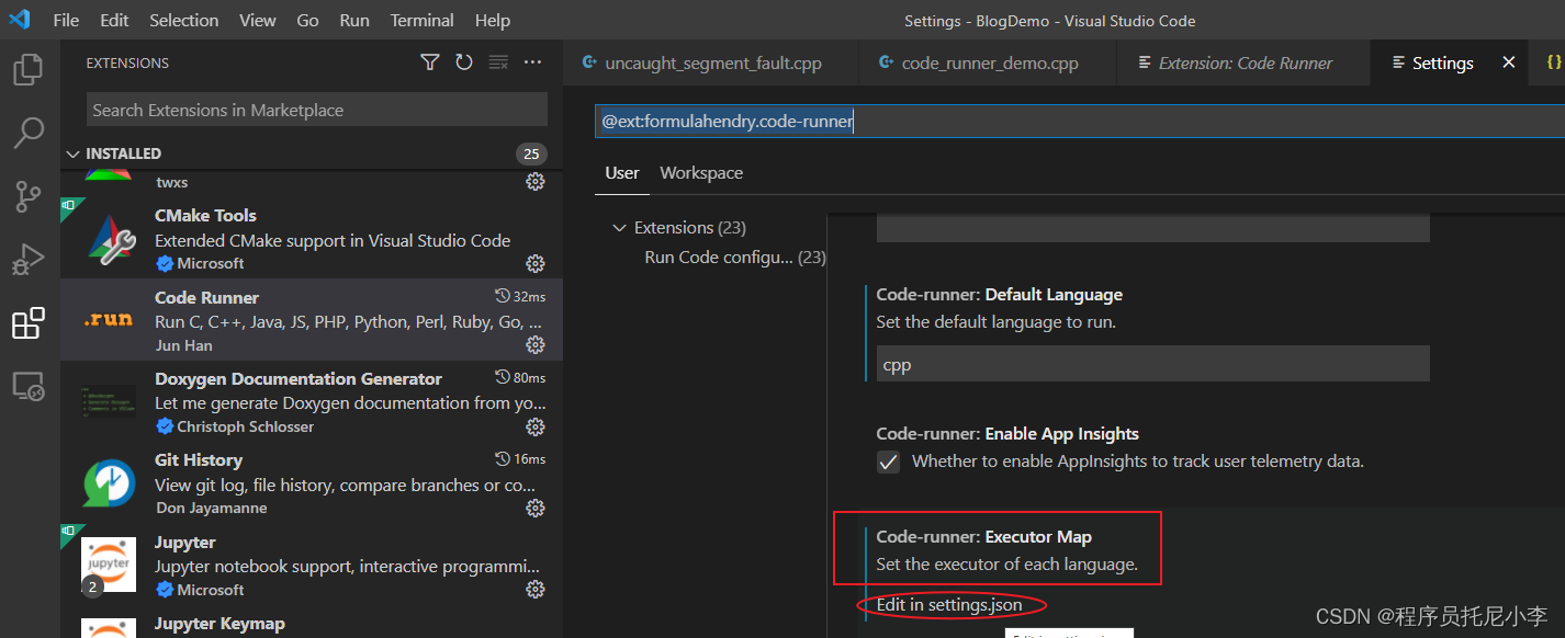 VSCode插件Code Runner用于C++_vscode coderunner c++-CSDN博客
