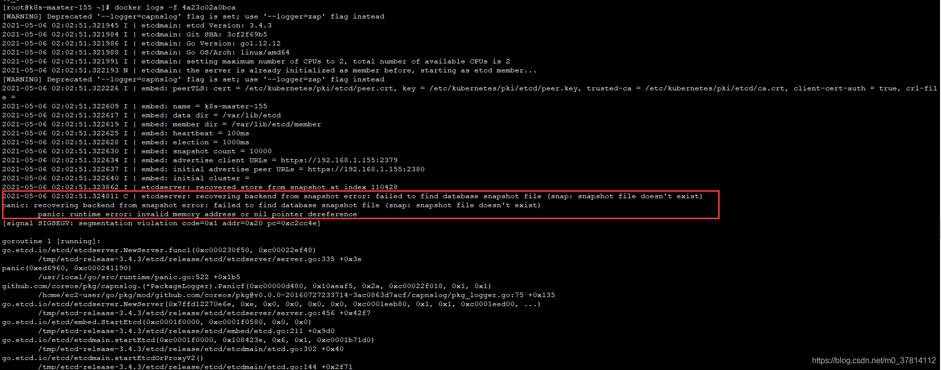 记录一次 虚拟机断电k8s 集群的etcd 数据损坏启动不起来的问题_etcd断电后重启失败-CSDN博客