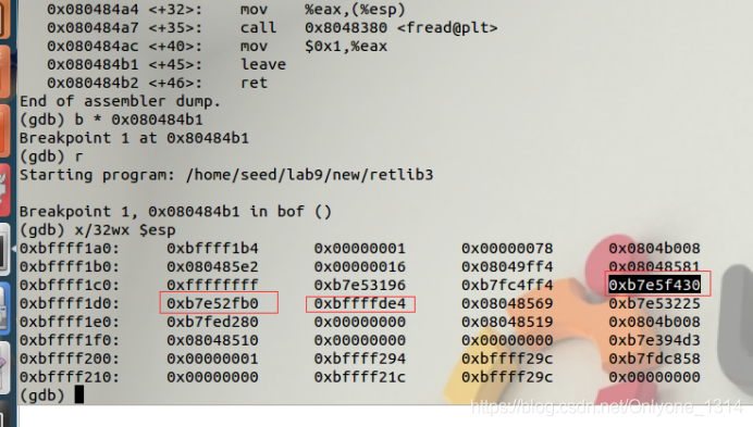 软件安全实验——lab9（缓冲区溢出：return-to-libc绕过非可执行堆栈）_return-to-libc示例-CSDN博客