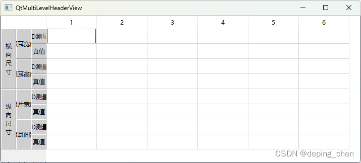 QT实现多级表头_qheaderview 多级表头-CSDN博客