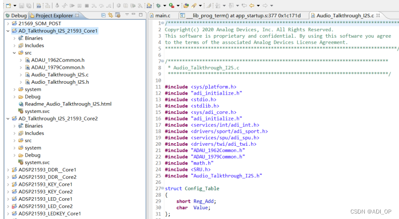 手把手教你开发ADSP-21593（EV-21593-SOM+AD-EXKIT开发板）-CSDN博客