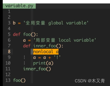 python变量中的local/global/nonloocal_local定义变量-CSDN博客