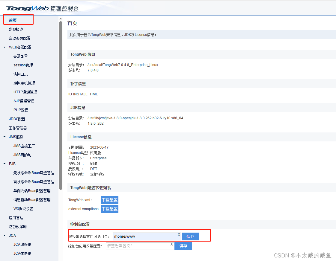 东方通TongWeb7部署若依Vue分离版多个项目_东方通部署vue项目-CSDN博客