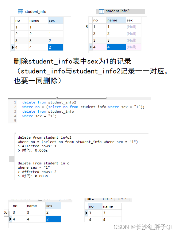 数据库实用技巧：ab表联合删除，从b表中删除no与a表中no相等且在a表记录sex字段为1的记录abp数据库删除主表信息 关联的数据也一并 