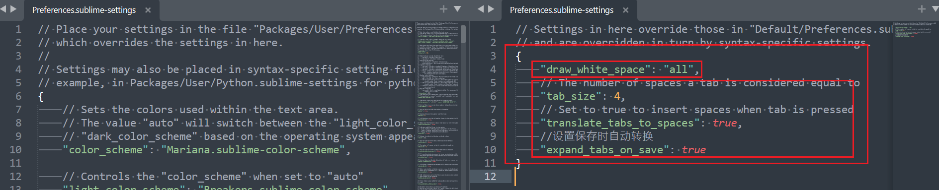 sublime text3配置显示空格和制表符_sublime显示所有字符-CSDN博客