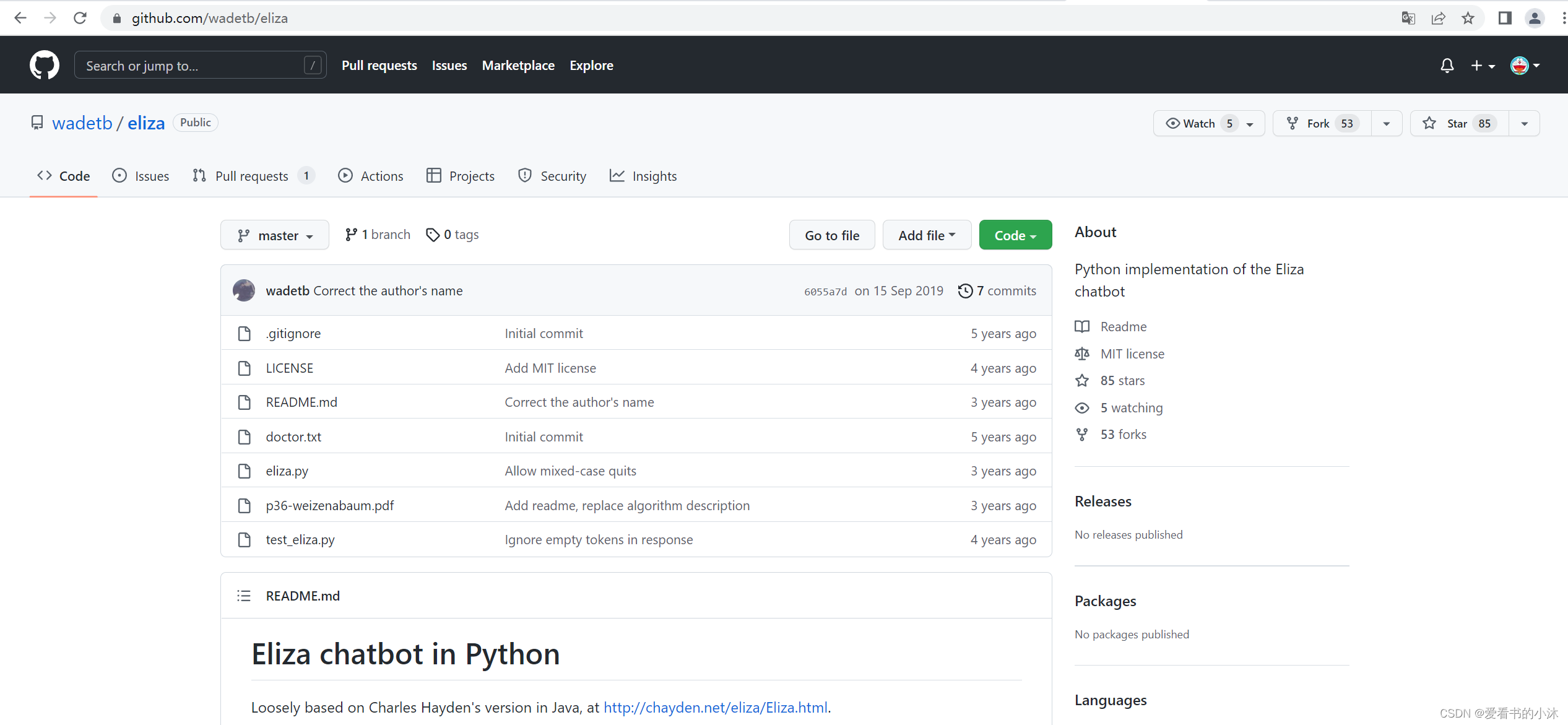 【小沐学NLP】Python实现聊天机器人（ELIZA）_python 聊天机器人-CSDN博客