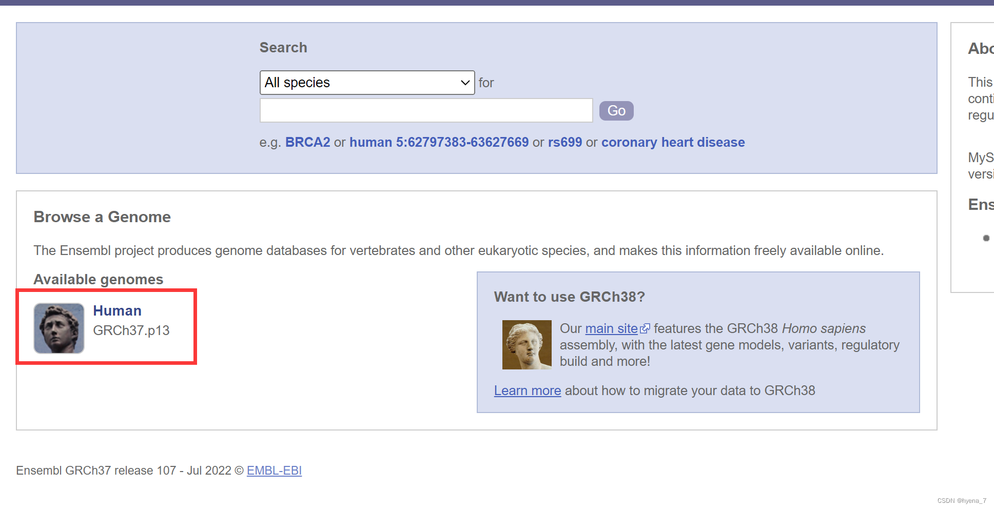 如何下载Homo_sapiens.GRCh38.100.gtf.gz和Homo_sapiens.GRCh37.87.gtf.gz参考基因组注释文件_ensemble数据库grch37-CSDN博客