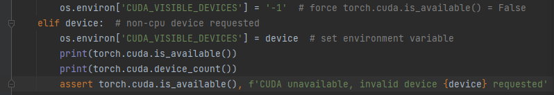 解决：AssertionError: CUDA unavailable, invalid device gpu requested_assertionerror: cuda ...