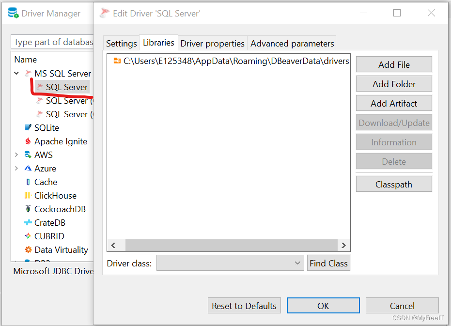 DBeaver manual_can't create driver instance error creating driver-CSDN博客