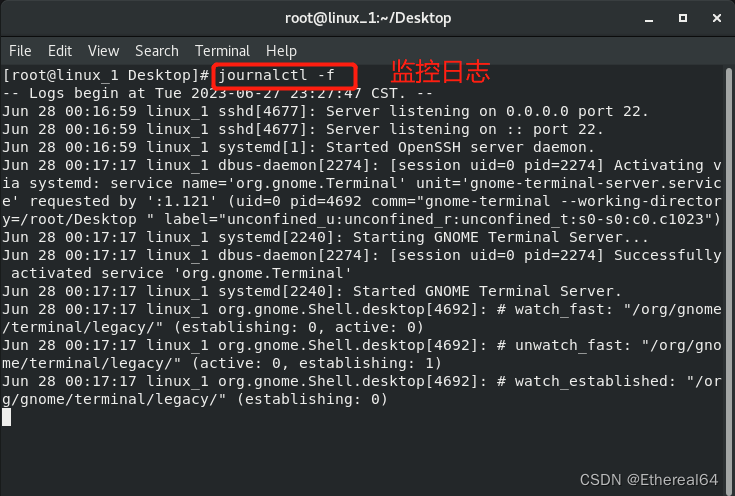 Linux系统中的日志管理_journal命令-CSDN博客