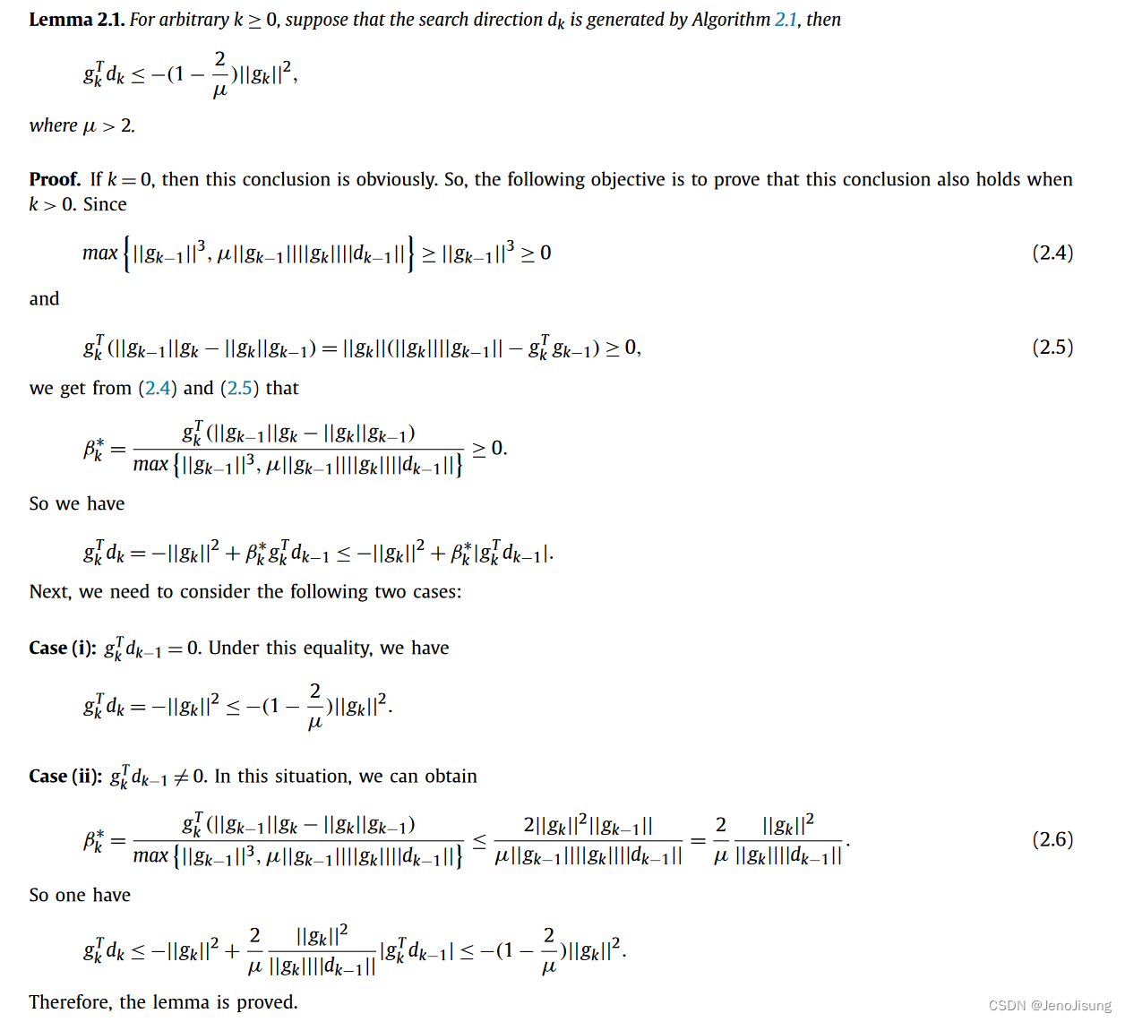 论文笔记|Global convergence of a descent PRP type conjugate gradient method for nonconvex ...