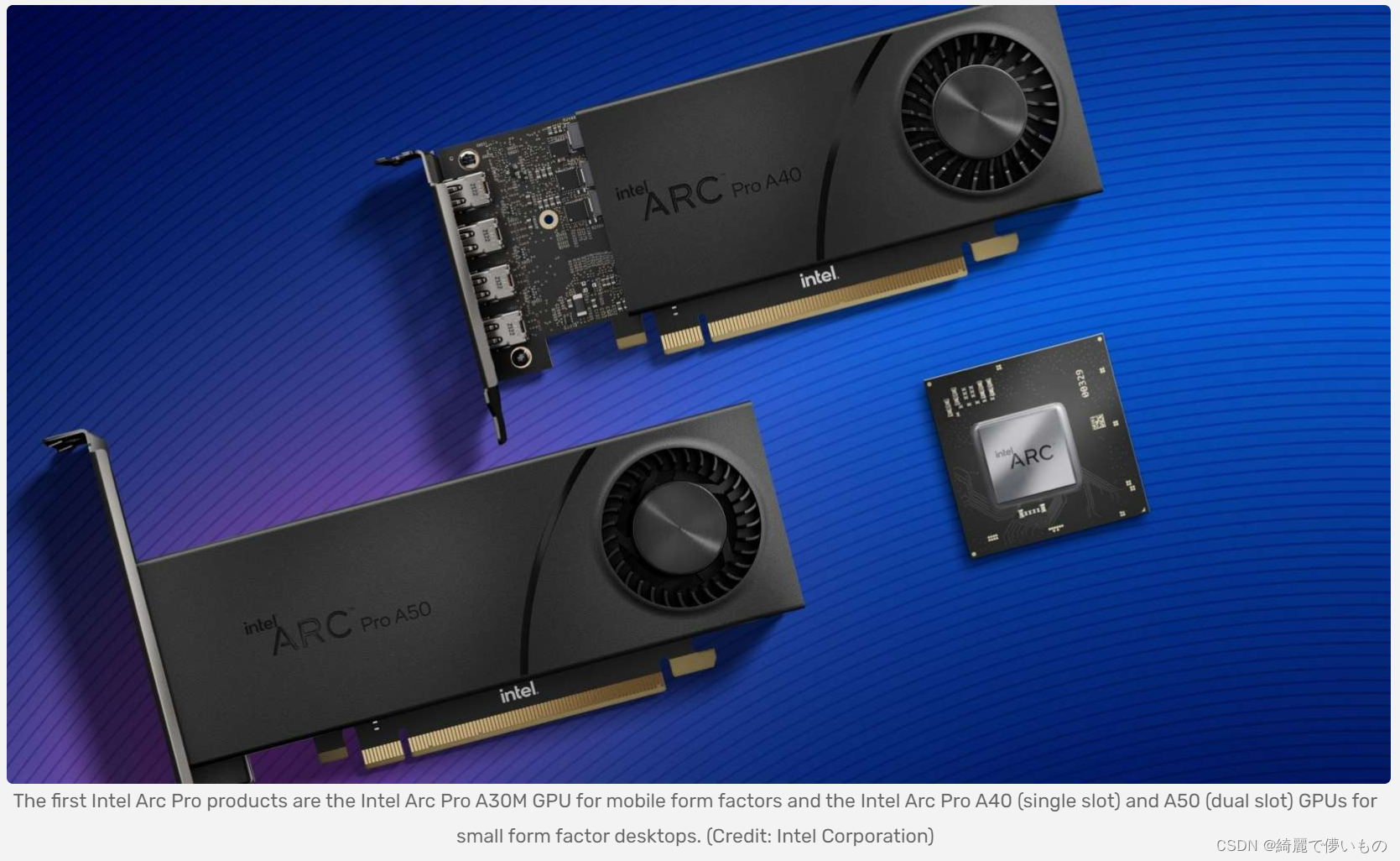 Intel announces Arc Pro A40 and Arc A50 professional desktop GPUs【外媒芯片 ...