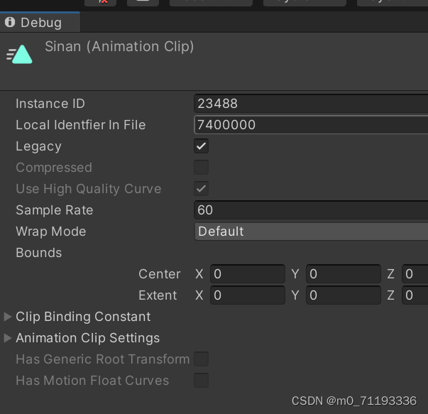 unity 关于自己录制的动画无法用animation播放的原因_unity animation 播放不动-CSDN博客