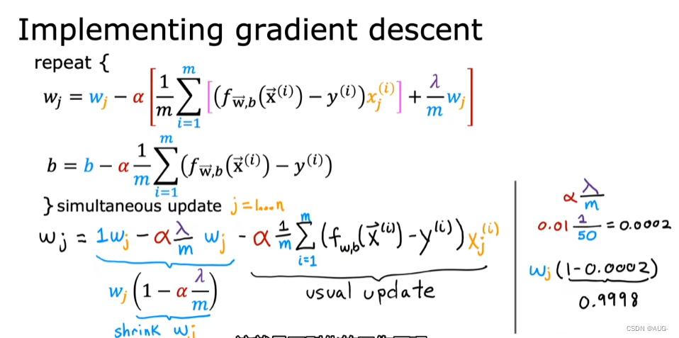 机器学习笔记（11）— 简化逻辑回归代价函数、梯度下降实现、过拟合、正则化、线性和逻辑回归正则方法罗级回归最简单处理方法 Csdn博客