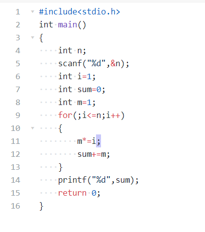 PTA L1-013 计算阶乘和 (10 分)_对于给定的正整数n,需要你计算n!-CSDN博客