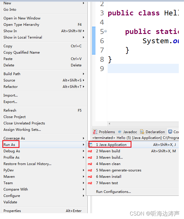 eclipse中运行maven工程中的main函数_eclipse怎么执行main方法-CSDN博客