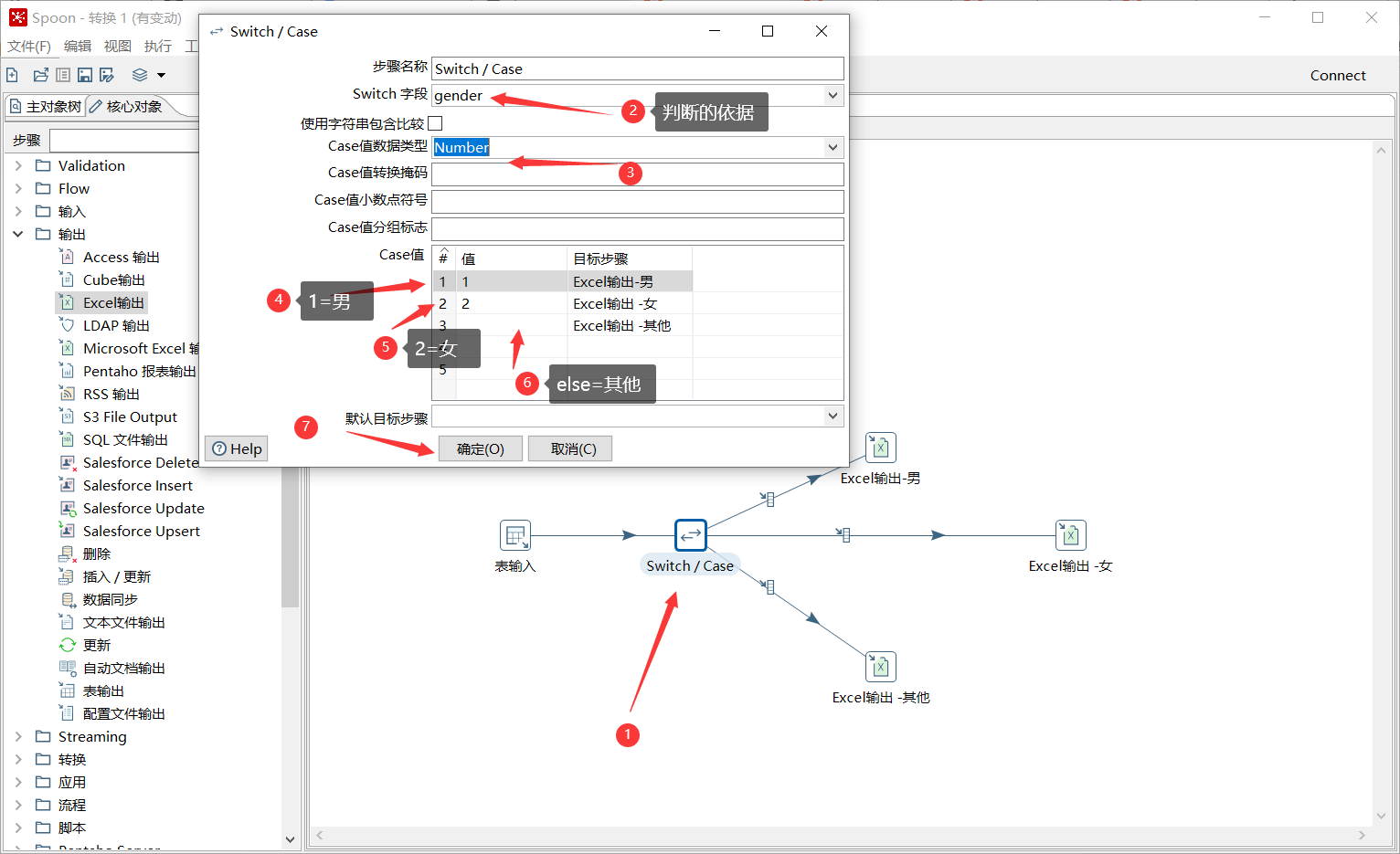 Kettle的使用（七）：Switch/case组件，MySQL(一表) =＞ Excel(多表)-CSDN博客