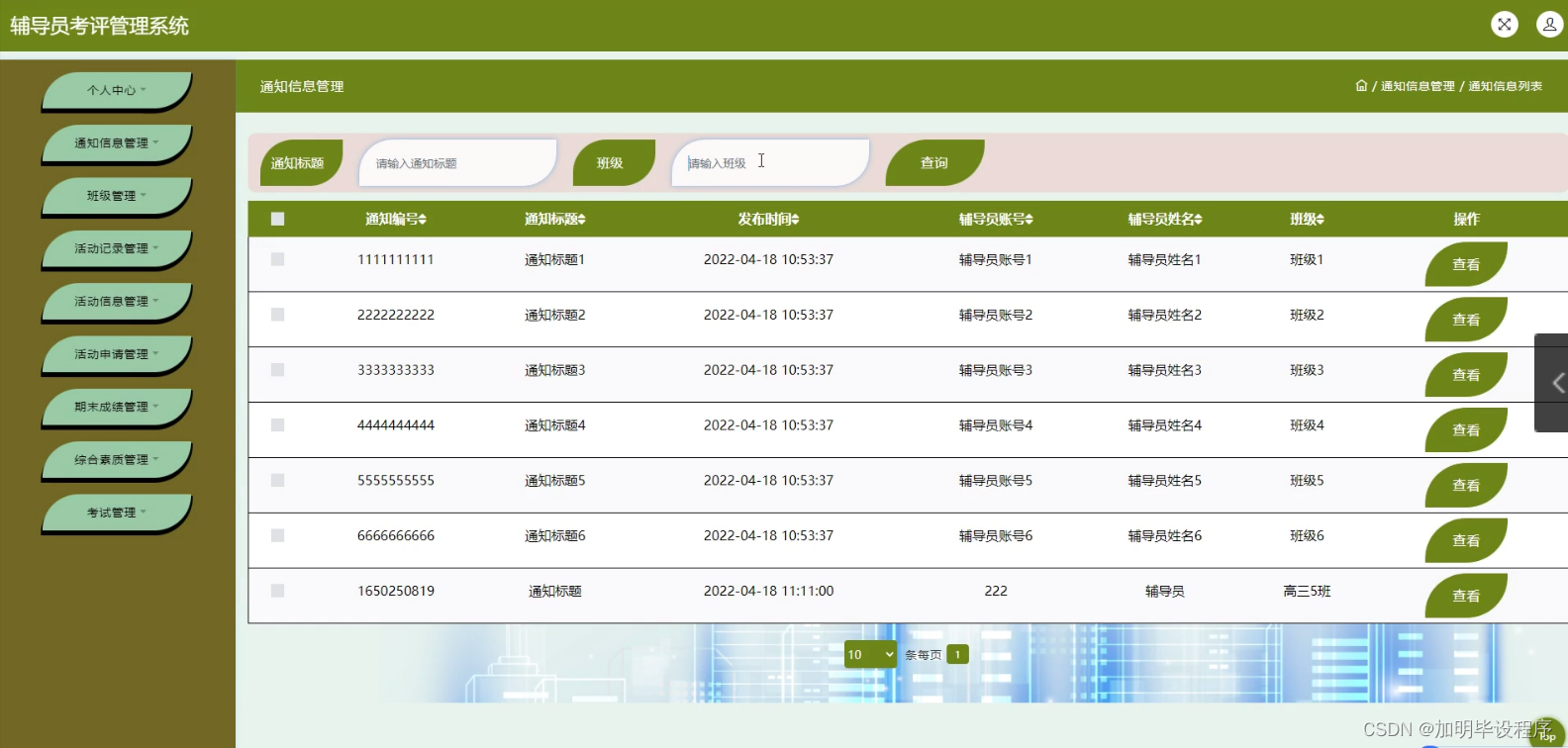 辅导员考评管理系统jspjavaspringmvcmysqlmybatis数据库实现辅导员工作测评系统 Csdn博客